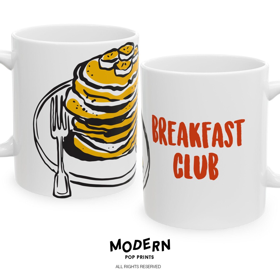 Breakfast Club Pancake Mug, Breakfast Lover Gift, 11oz 15oz Ceramic Mug ...
