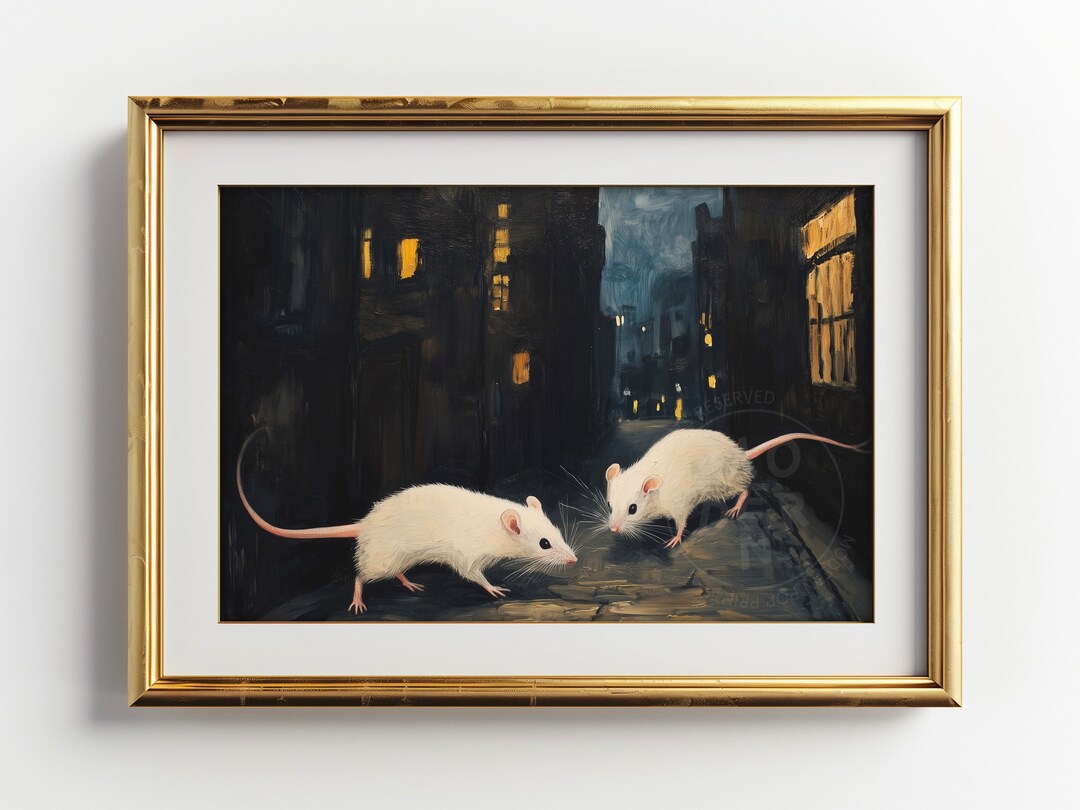 White City Rats Printable Poster, Rodent Street Art, Instant Wall Decor ...