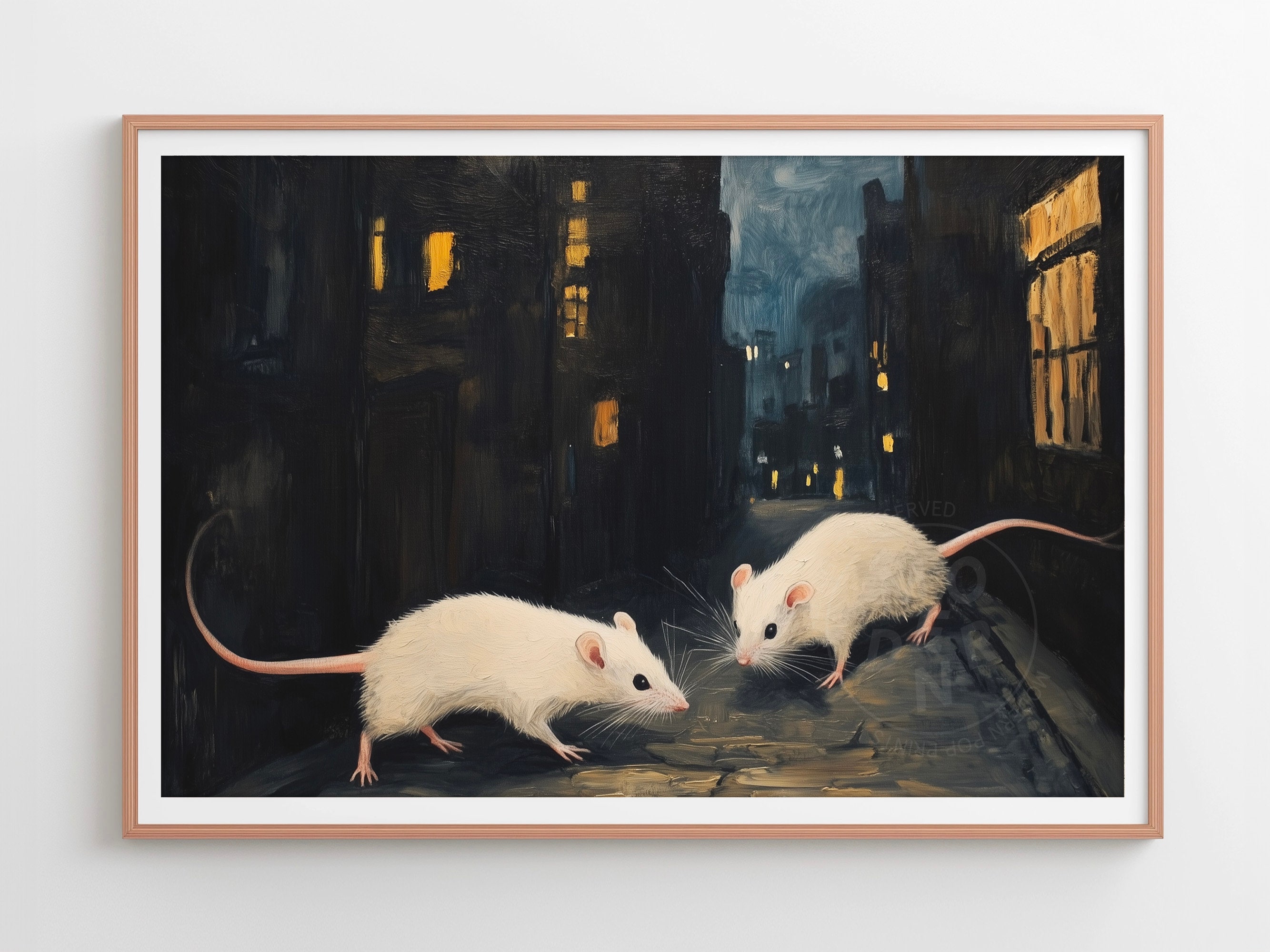 White City Rats Printable Poster, Rodent Street Art, Instant Wall Decor ...