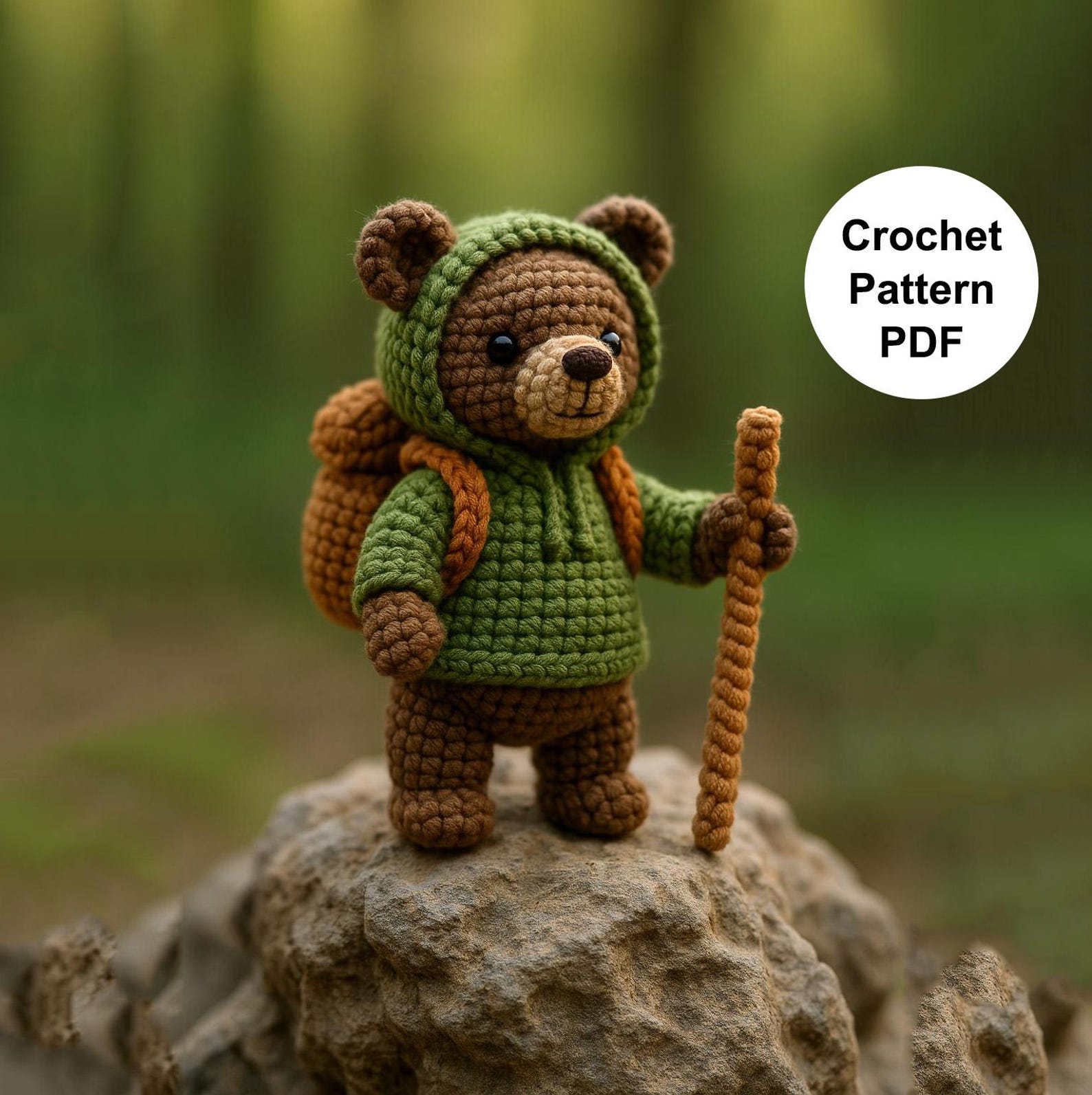 Explorer Bear & Mouse Crochet Pattern Bundle PDF – Amigurumi Hiker ...