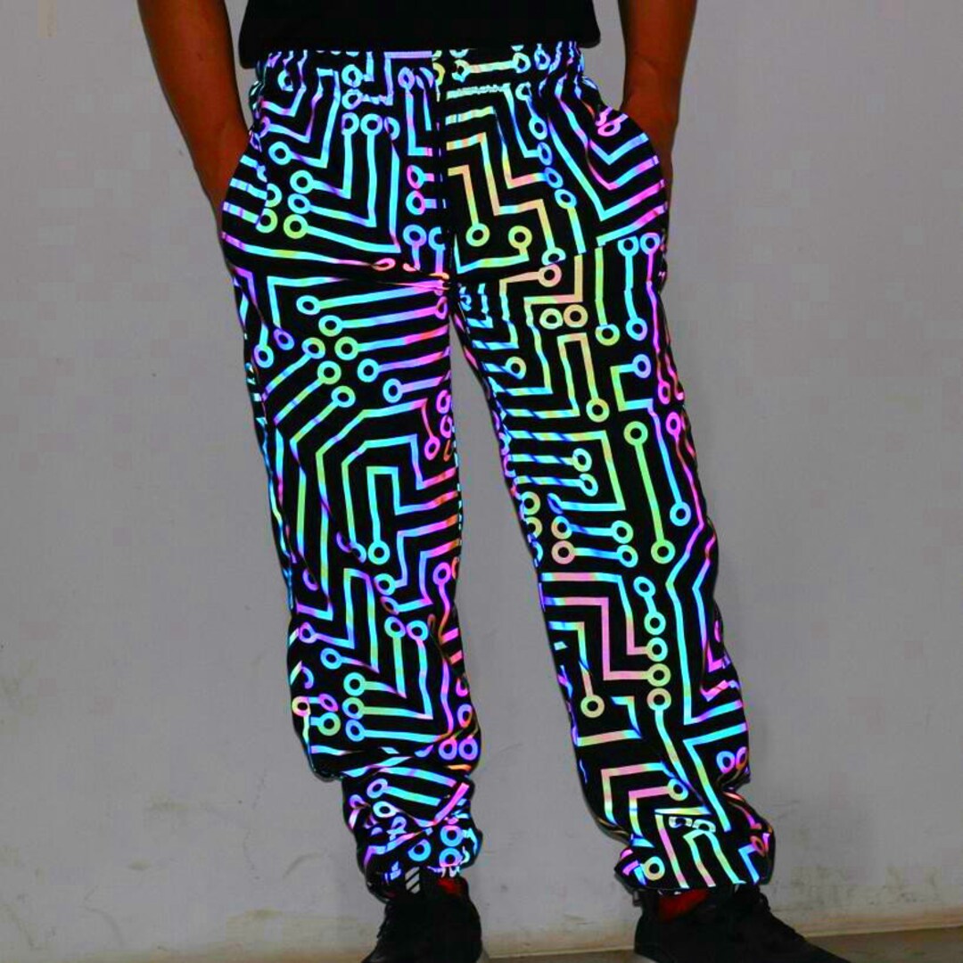 Colorful Reflex Techwear Pants for Men Tech Wear Style - Etsy