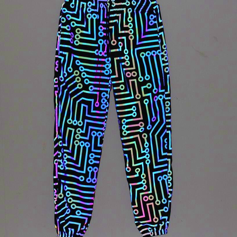 Colorful Reflex Techwear Pants for Men Tech Wear Style - Etsy