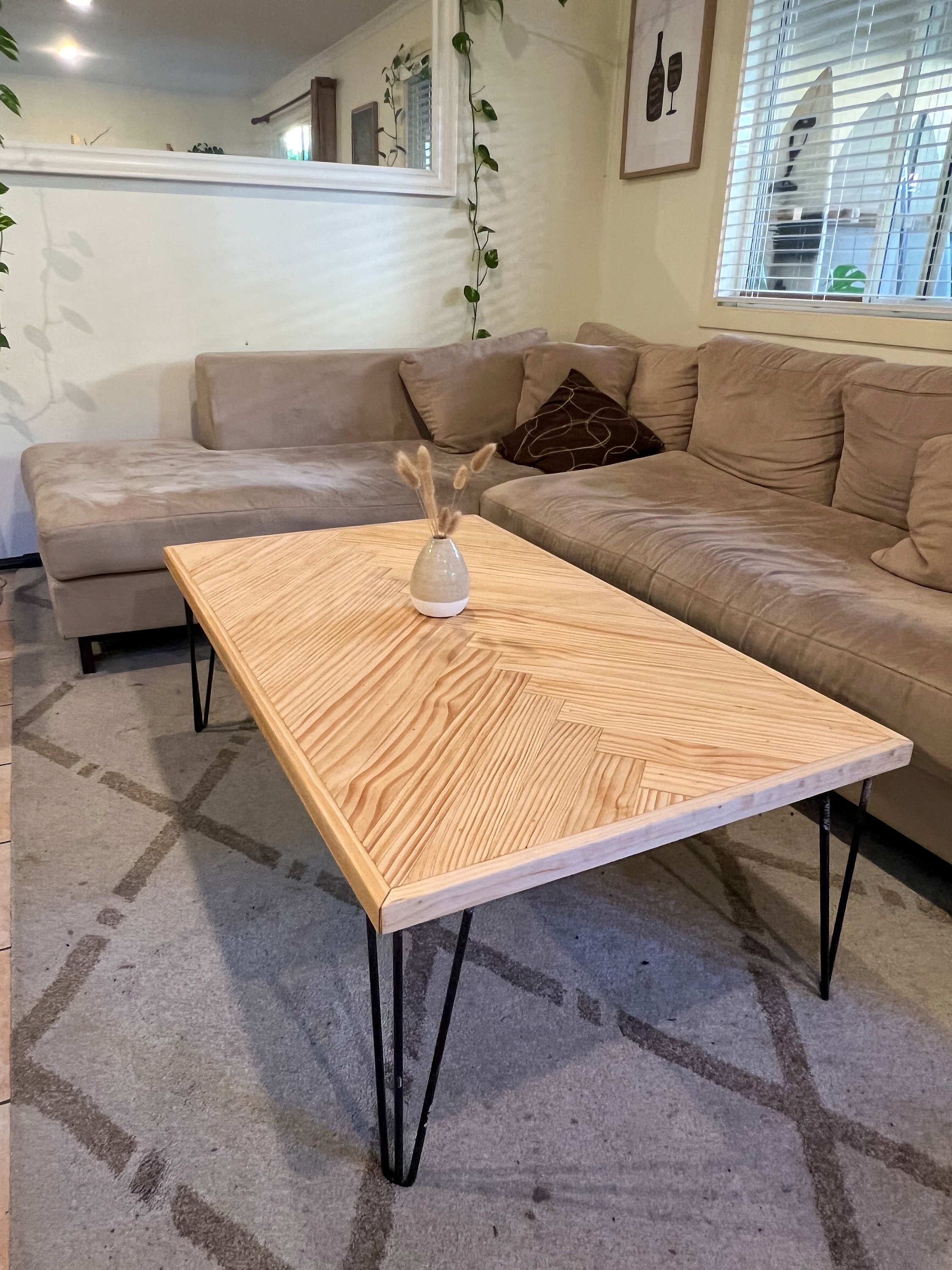 Herringbone Coffee Table - Etsy