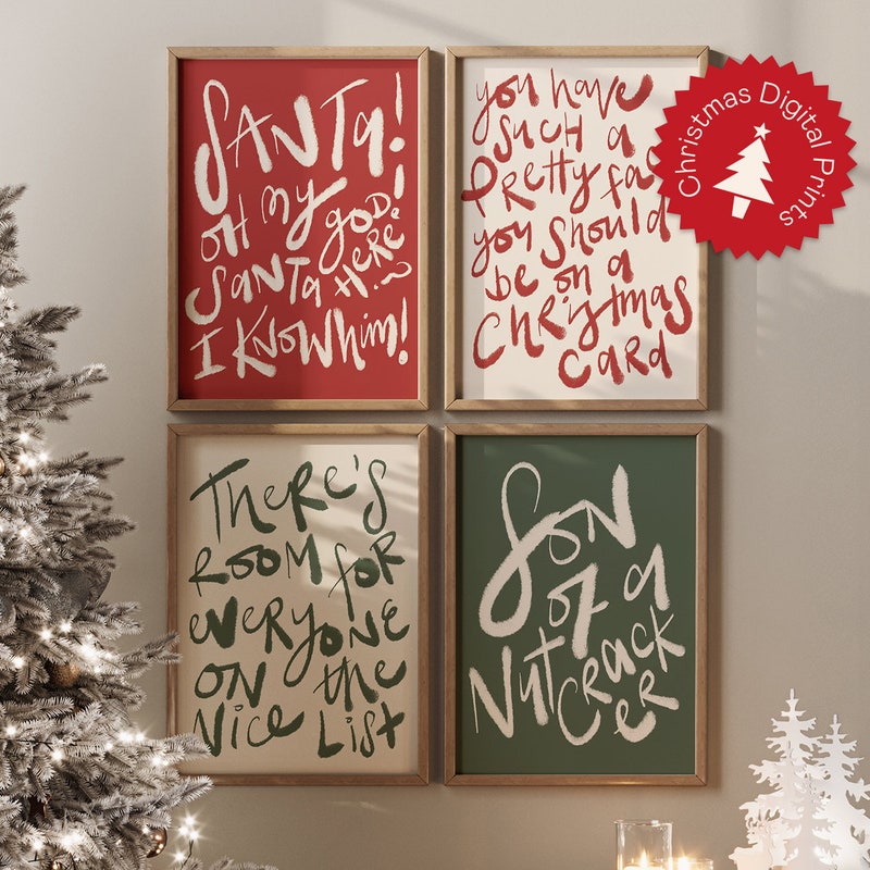 Printable Elves Wall Art - Etsy