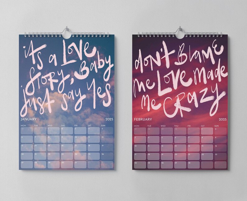 Taylor Swift 2025 Calendar Swifties Calendar in My Eras Era Calendar ...