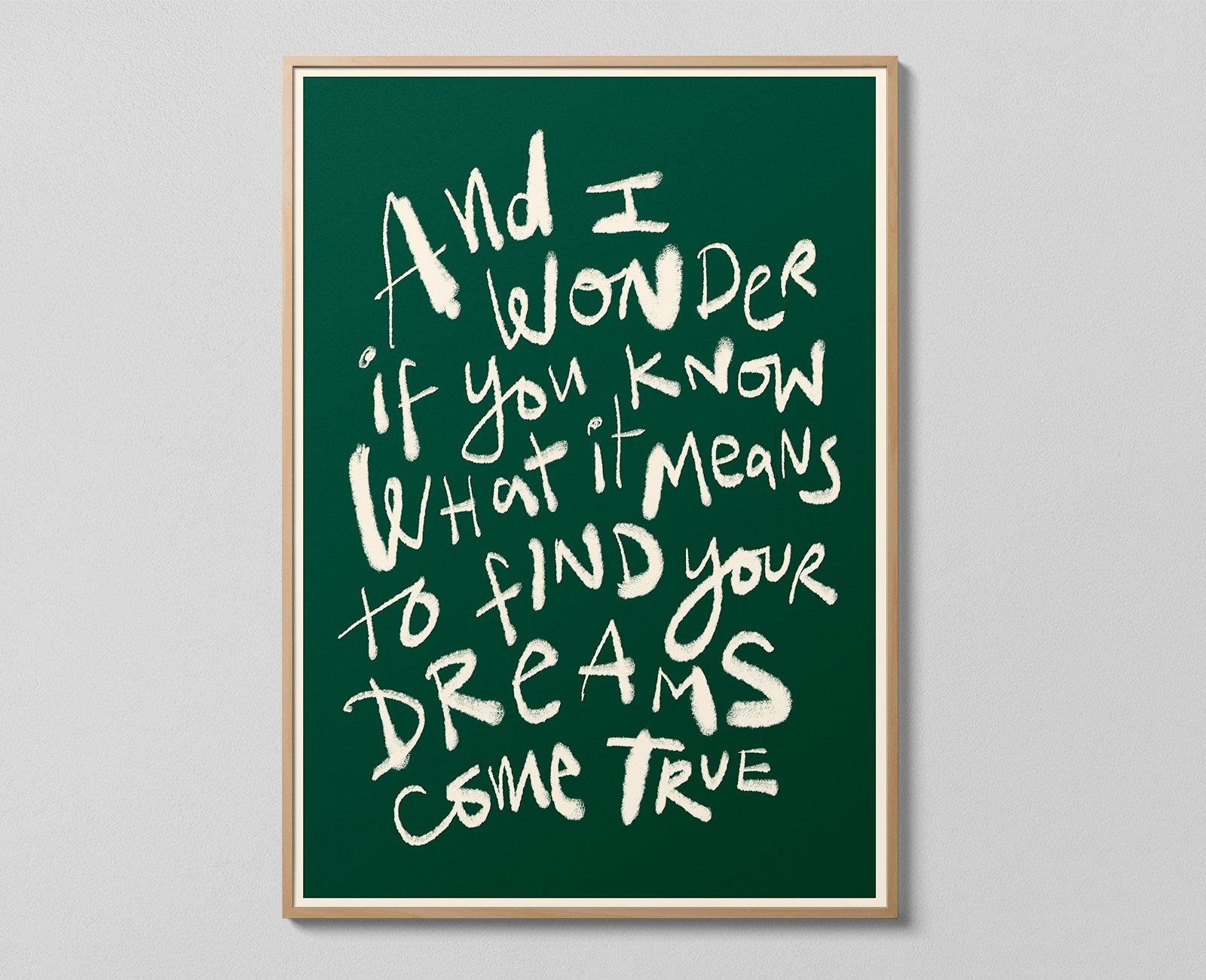 Kanye West I Wonder Print Hand-drawn Typography Digital - Etsy