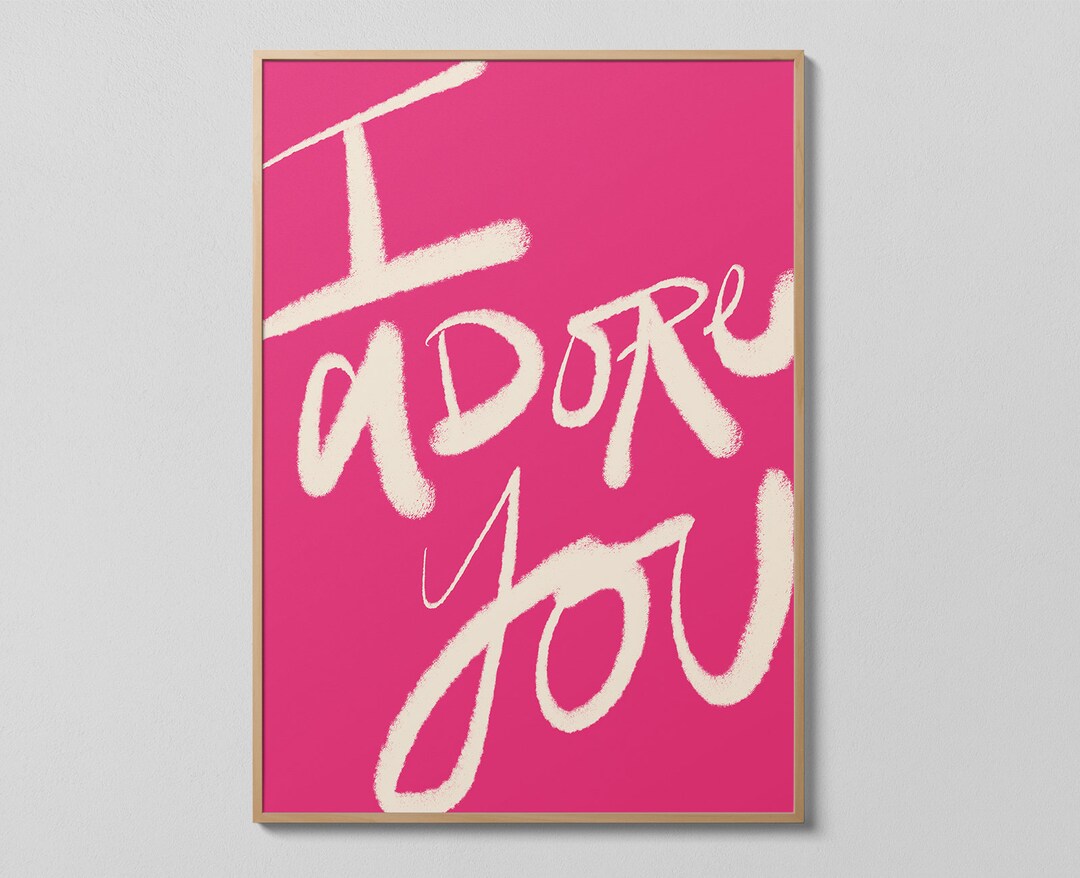 Fred Again I Adore You Print Lyrics Print Hand-drawn Typography ...