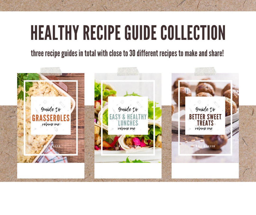 3 Pack Healthy Recipe Guide Bundle : Casseroles, Lunches, Sweet Treats ...