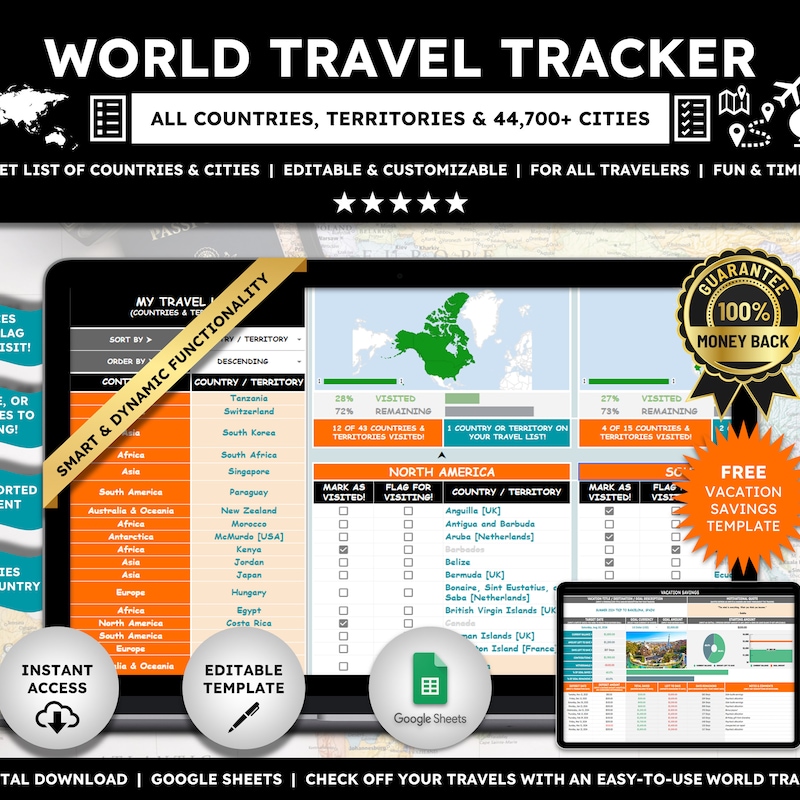 Country Visited Tracker - Etsy