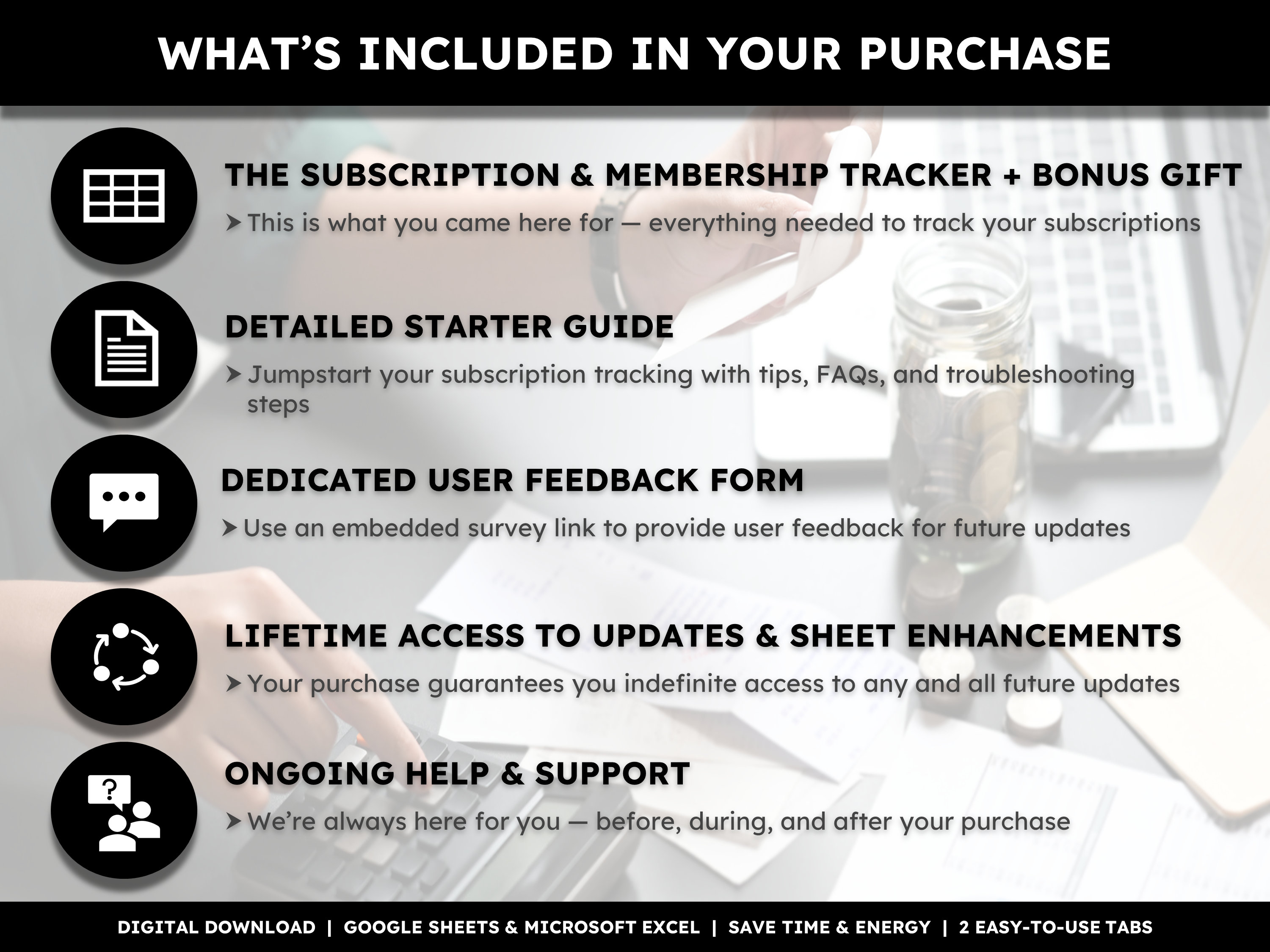 Subscription Tracker Excel Subscription Tracker Google Sheets ...