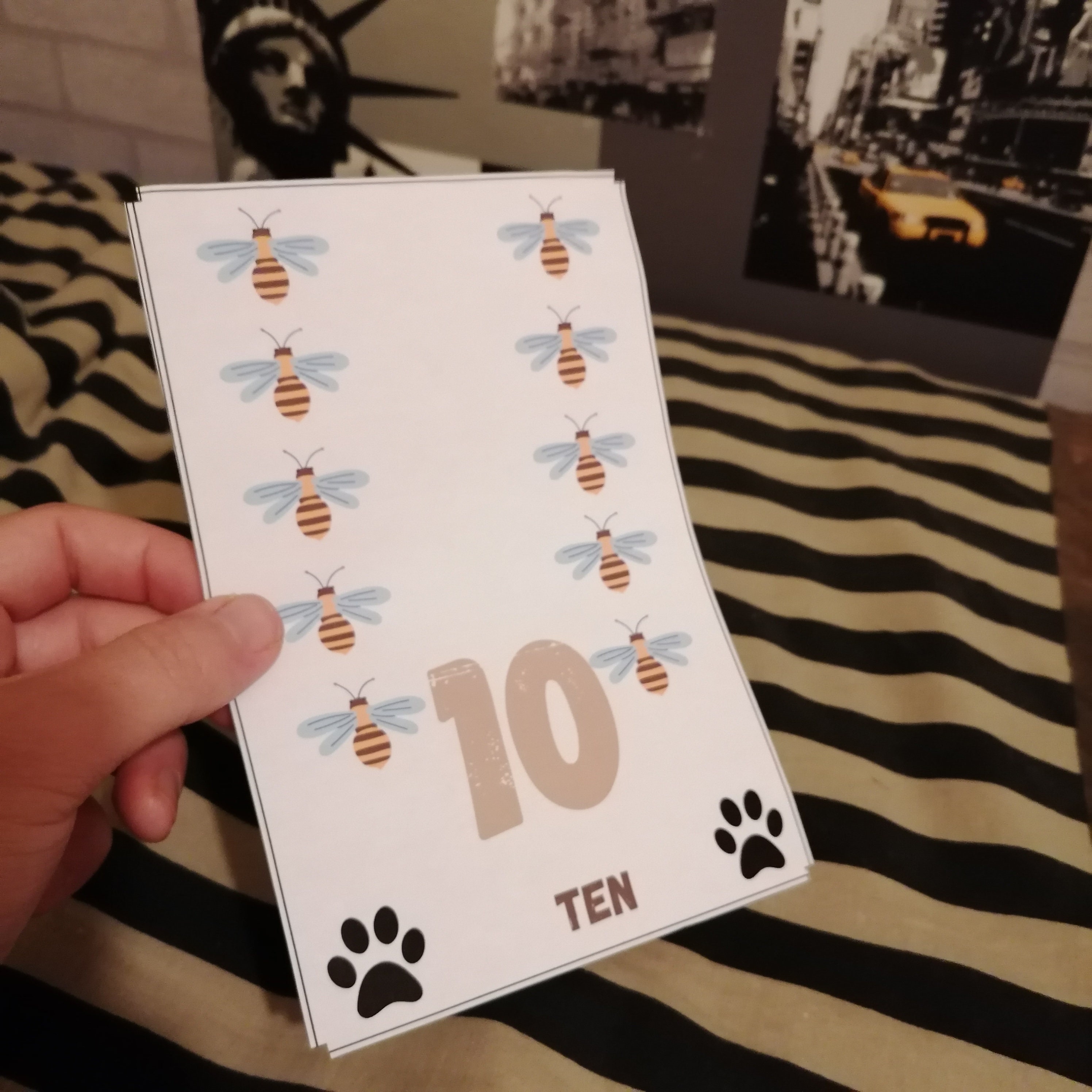 Counting Cute Animals, Flashcards, Number Cards, 1 to 10, Printable ...