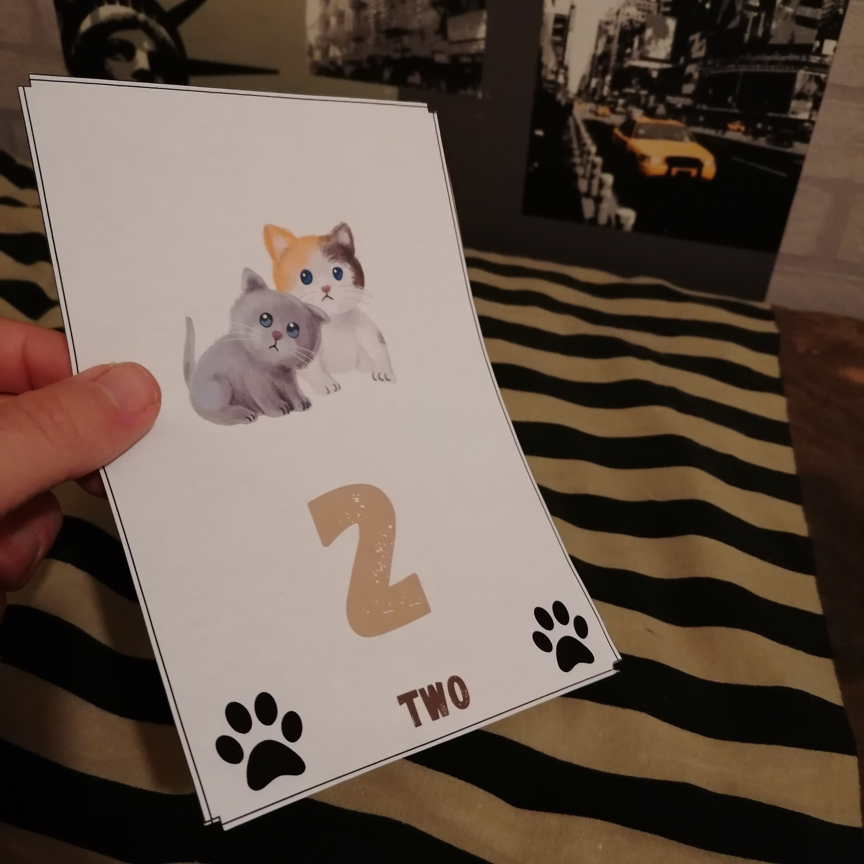 Counting Cute Animals, Flashcards, Number Cards, 1 to 10, Printable ...