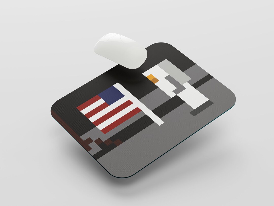 Mouse Pad Neil Armstrong Moon, Pixel Art - Etsy