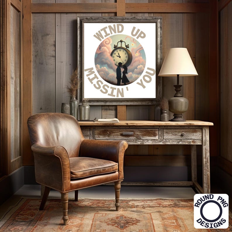 Dreamy Vintage Clock Scene Wind up Missin' You - A Surreal Romantic ...