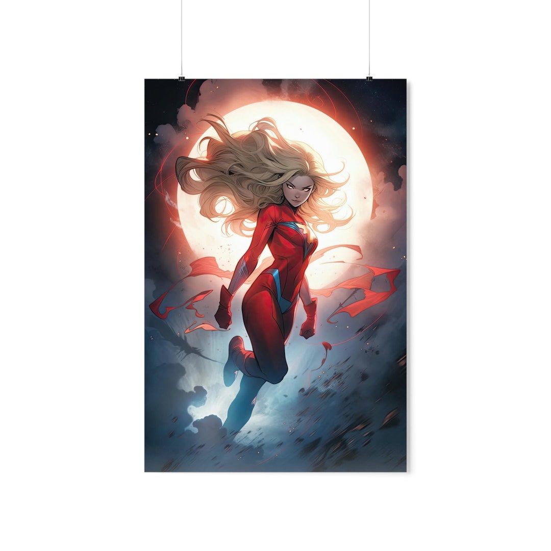 Superheroine 72 Beautiful Superheroine Poster Hero Art - Etsy