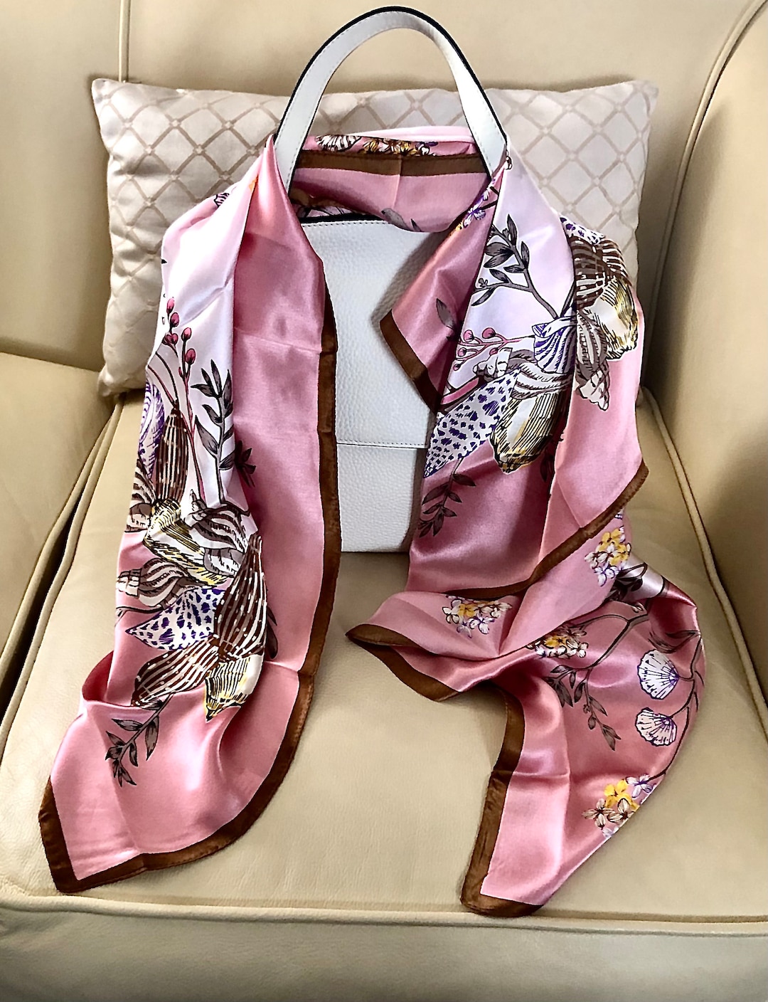 Women's Silk Scarf, Shawl, Wrap, 100% Mulberry Silk, for All Seasons ...
