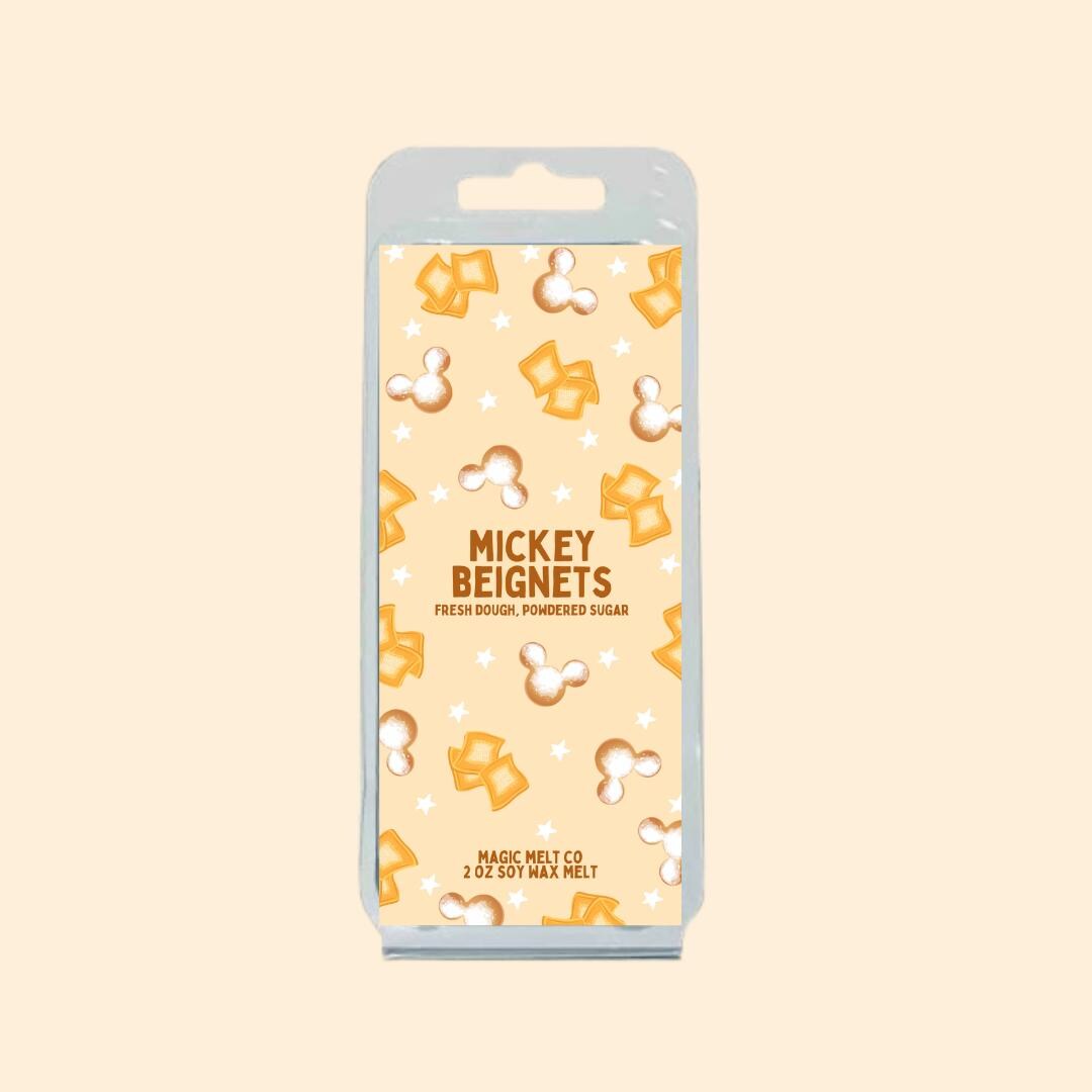 Mickey Beignets Soy Wax Melt | Disney Snack Inspired | Theme Park ...