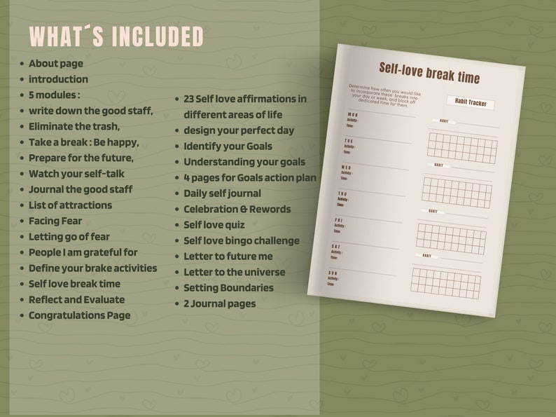 Discover Self Love: Interactive Ebook Workbook for Self Growth PLR ...