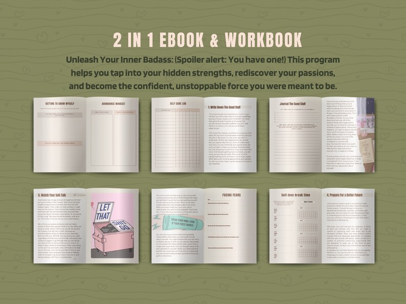 Discover Self Love: Interactive Ebook Workbook for Self Growth -PLR ...
