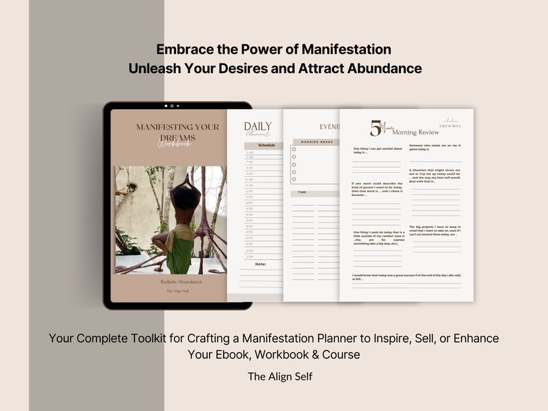 Manifestation Journal Printable Digital Manifestation Guide Canva ...