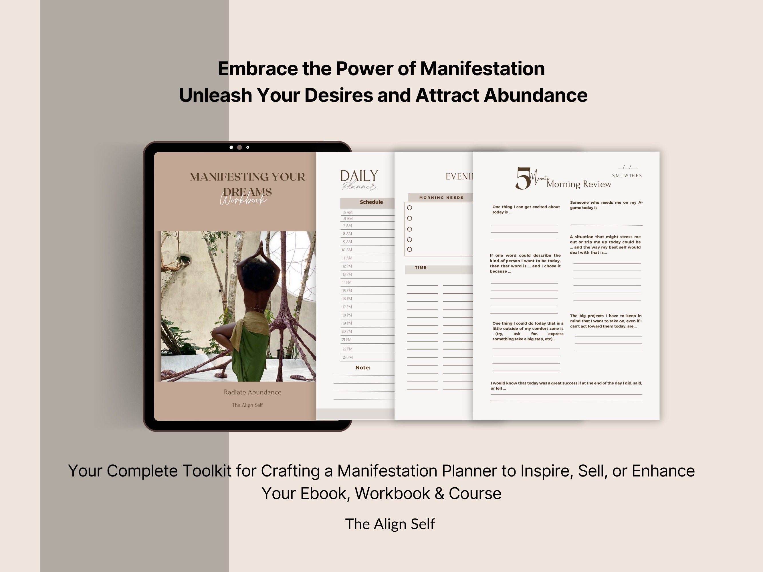 Manifestation Journal Printable Digital Manifestation Guide Canva ...