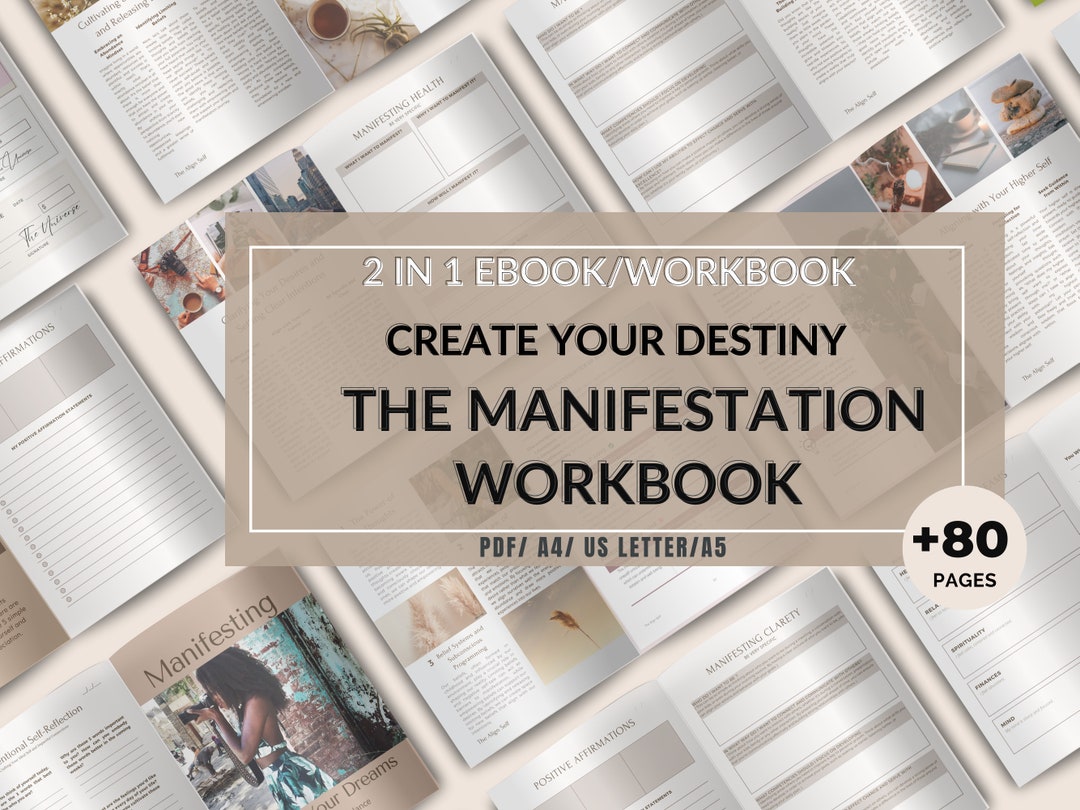 Manifestation Journal Printable Digital Manifestation Guide Canva ...