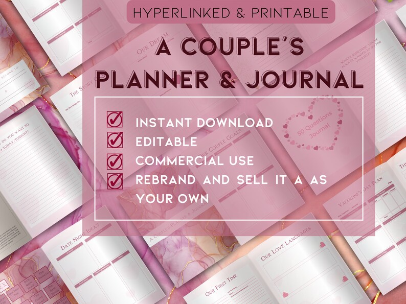 Relationship Planner, Relationship Journal, Goodnotes Planner ...