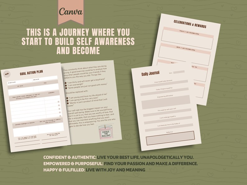 Discover Self Love: Interactive Ebook Workbook for Self Growth -PLR ...