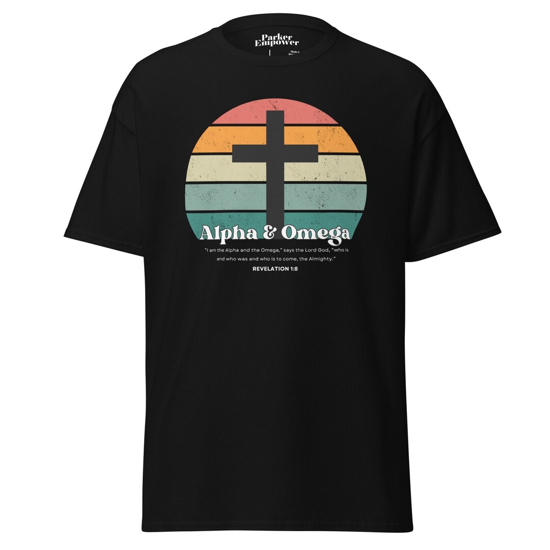 Alpha and Omega Men's Black Classic Tee Parker Empower - Etsy