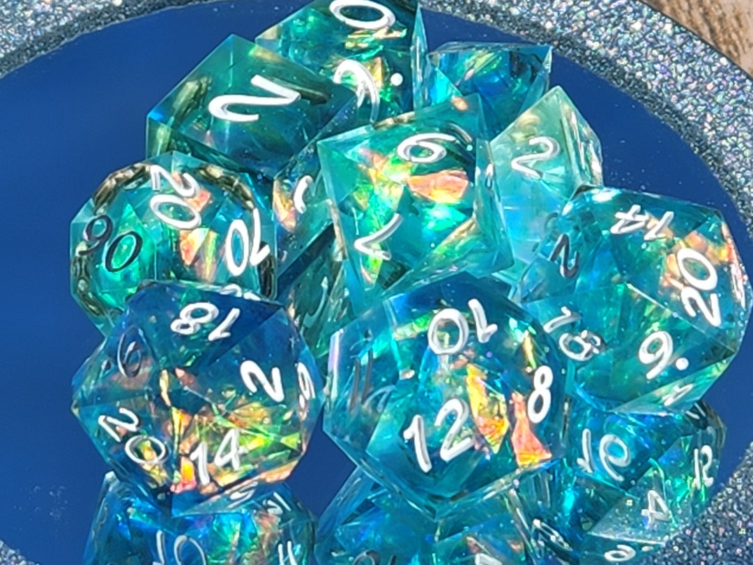 Icy Mirage RPG Dice Set - Etsy