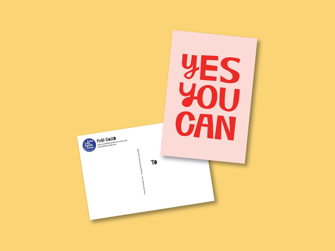 Mini Motivation Postcard Set – Bold Affirmation Cards for Snail Mail ...