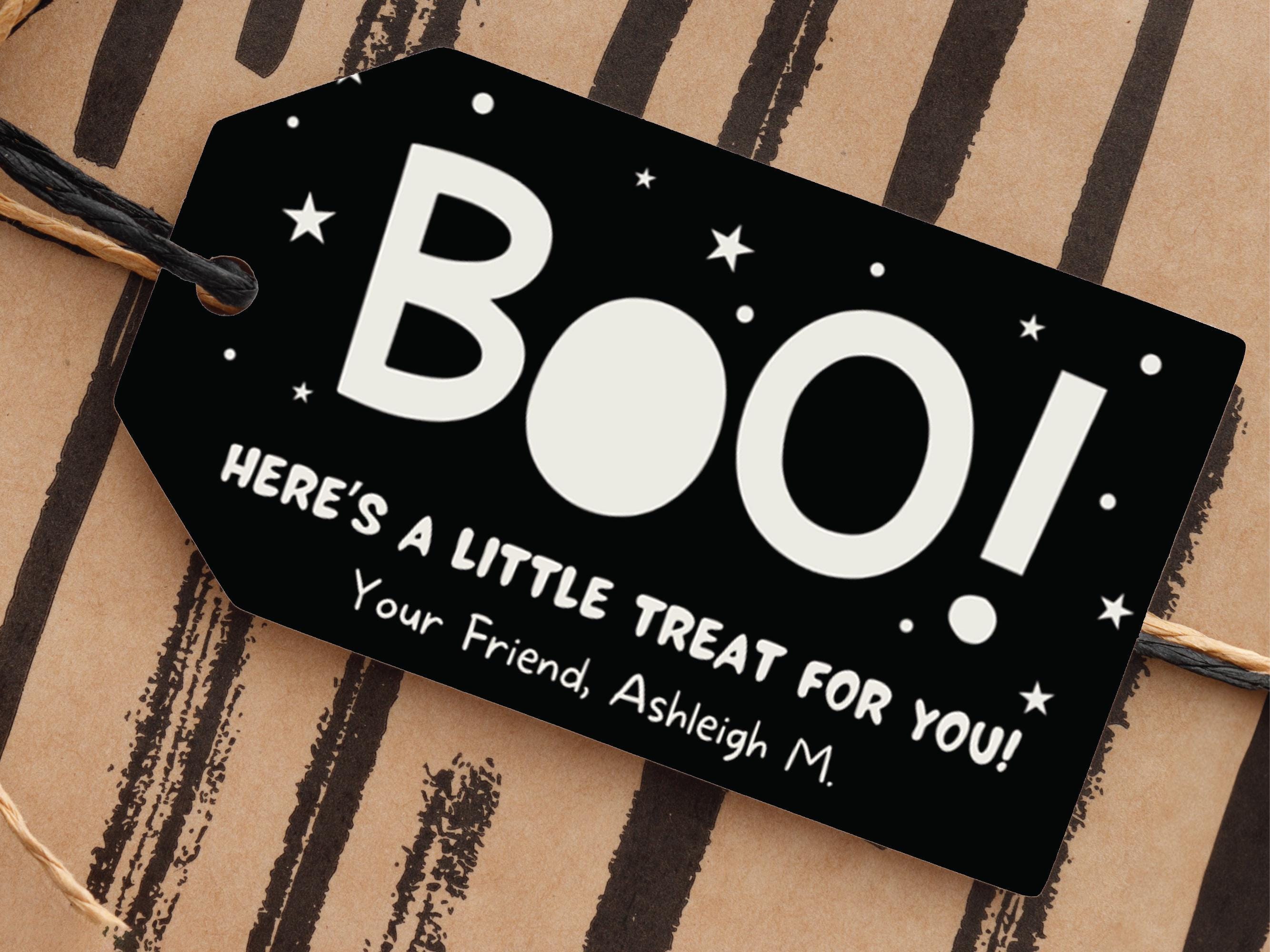 Boo! Here's a Little Treat for You! | Halloween Goodie Tags | Editable ...