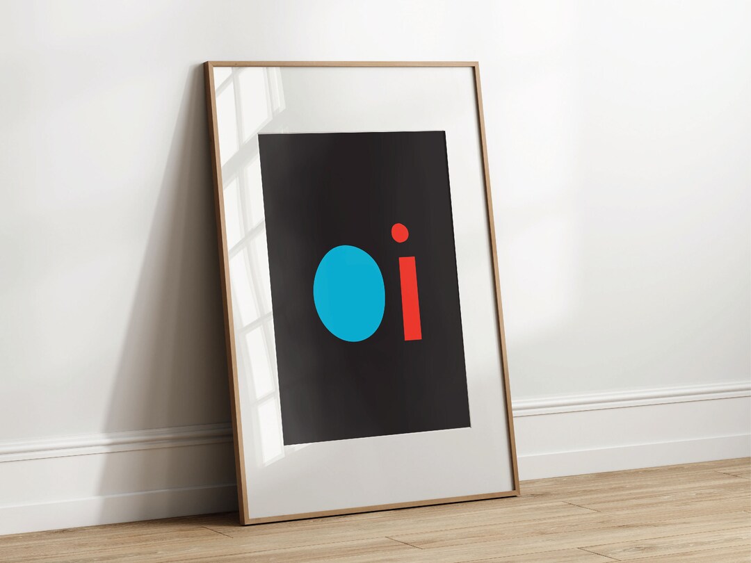 Oi British Slang Art Print: Bold Dorm Decor (instant Download) - Etsy