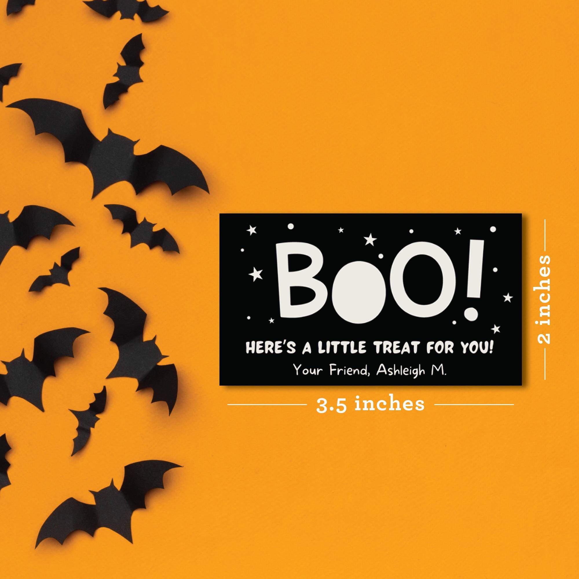 Boo! Here's a Little Treat for You! | Halloween Goodie Tags | Editable ...