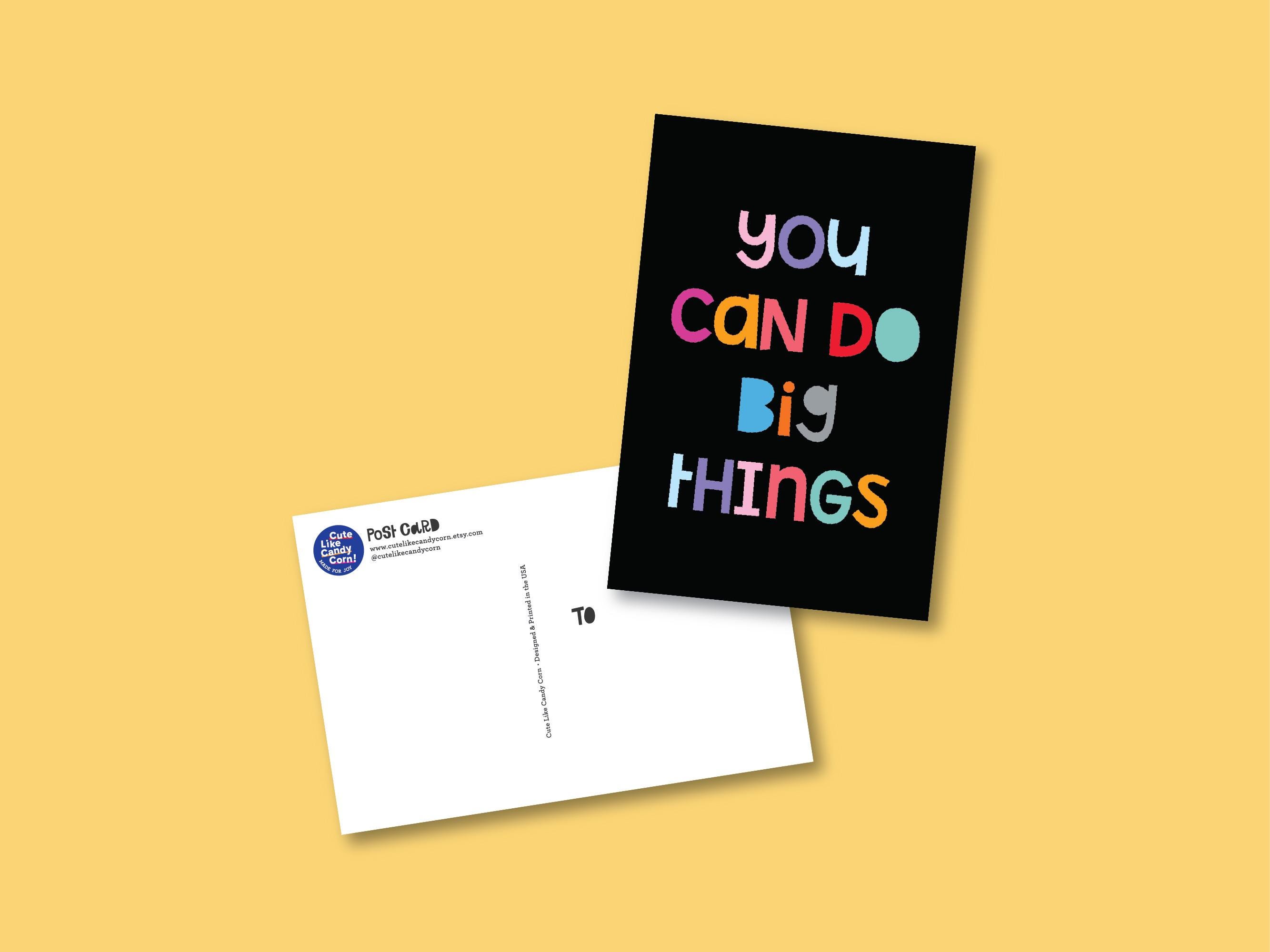 Mini Motivation Postcard Set – Bold Affirmation Cards for Snail Mail ...