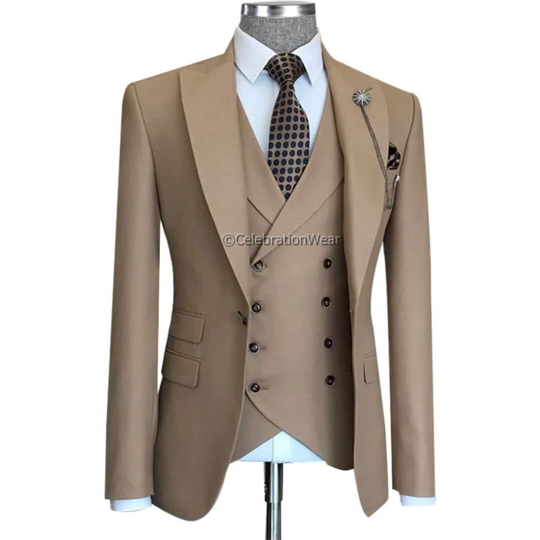 CAMEL SUIT for Men Bespoke Men Suit Men Suits 3 Piece Camel - Etsy