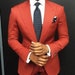 FINEST RUST SUIT Men, Men Suit 3 Piece Rust, Men Dinner Suit Rust ...