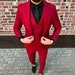 FINEST RED SUIT Men, Groom Red Wedding Suit, Men Suit Red, Men Suit 3 ...