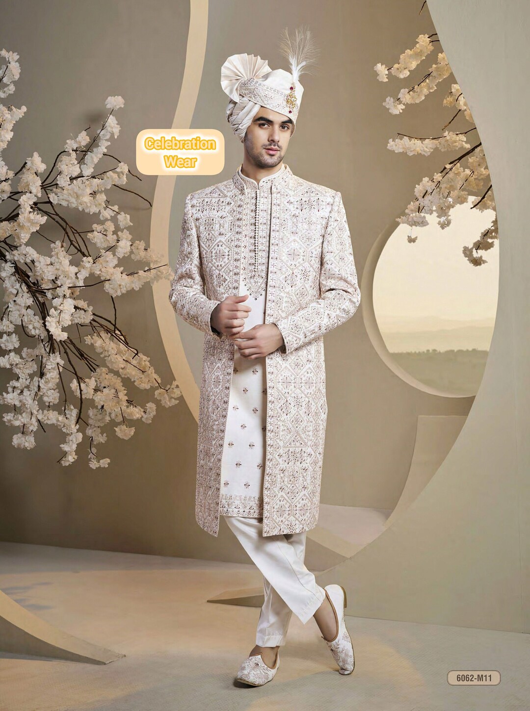FINEST ROSE GOLD Sherwani Groom, Indian Groom Dress, Sherwani Men ...