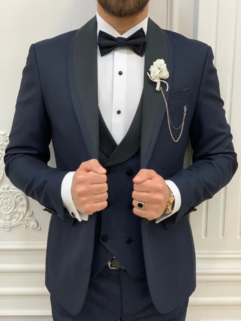 FINEST BLUE TUXEDO Men, Men Designer Tuxedo Blue, Men Tuxedo Blue, Men ...