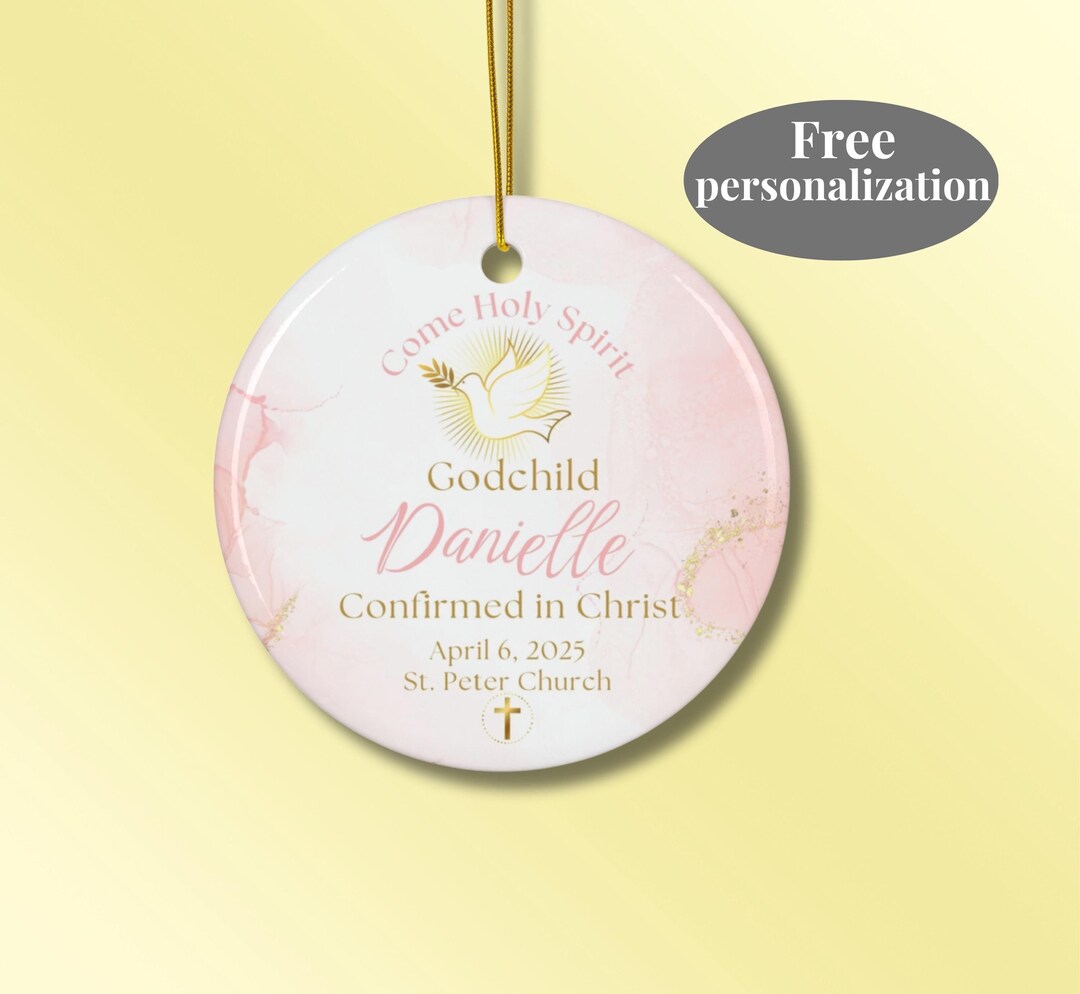 Personalized Confirmation Gifts for Girls Custom Keepsake Catholic ...