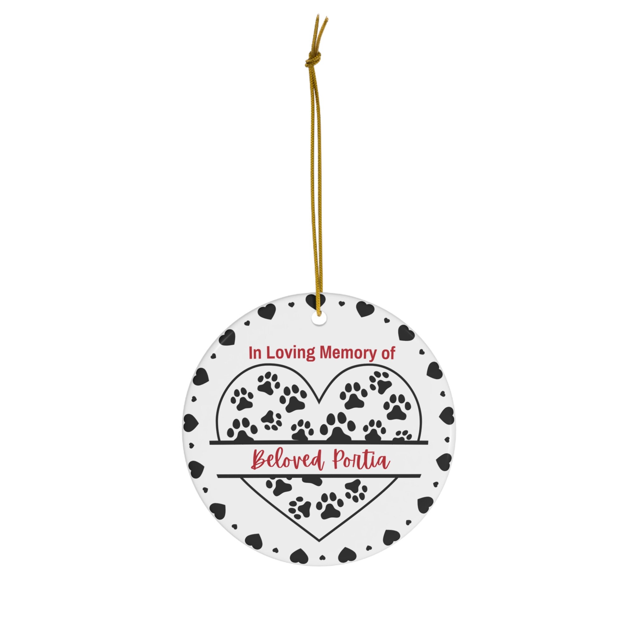 In Loving Memory of Pet Memorial Ornament Personalized Pet - Etsy