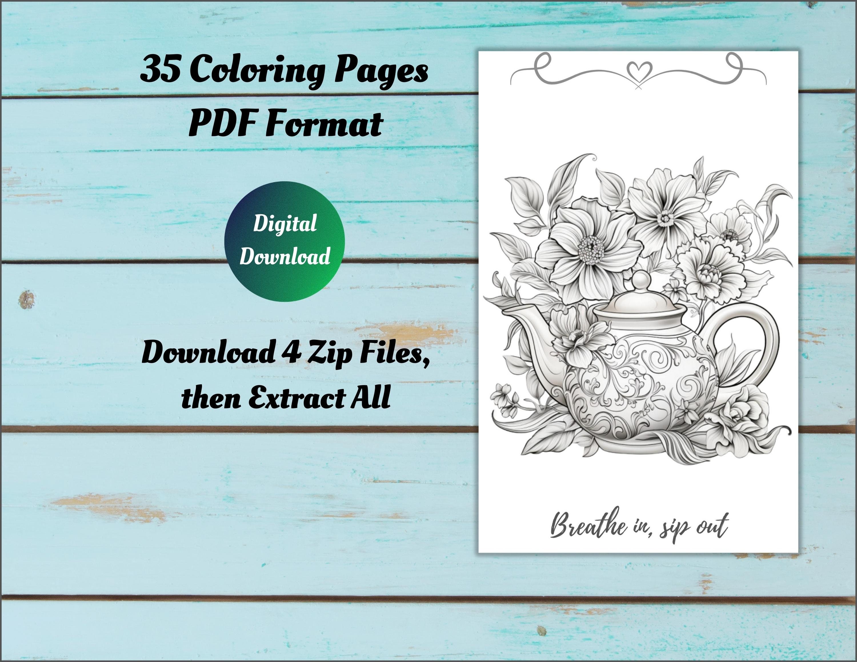 35 Mindfulness Coloring Pages for Adults, Printable Coloring Pages ...