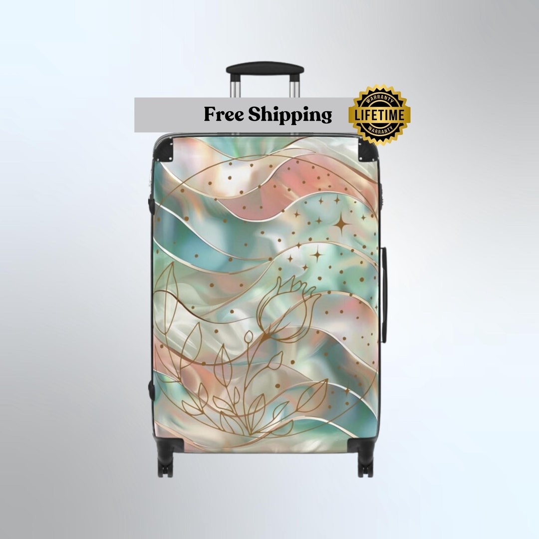 Tropical Suitcase Matching Set Rolling Luggage Pastels Suit Case ...