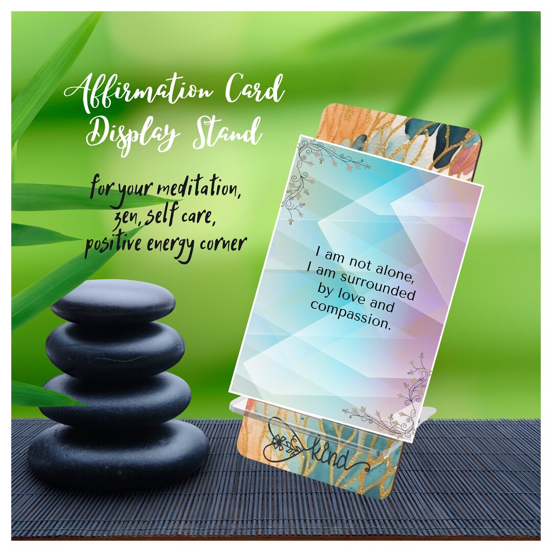 Affirmation Card Display Meditation Card Stand Holder for Affirmations ...
