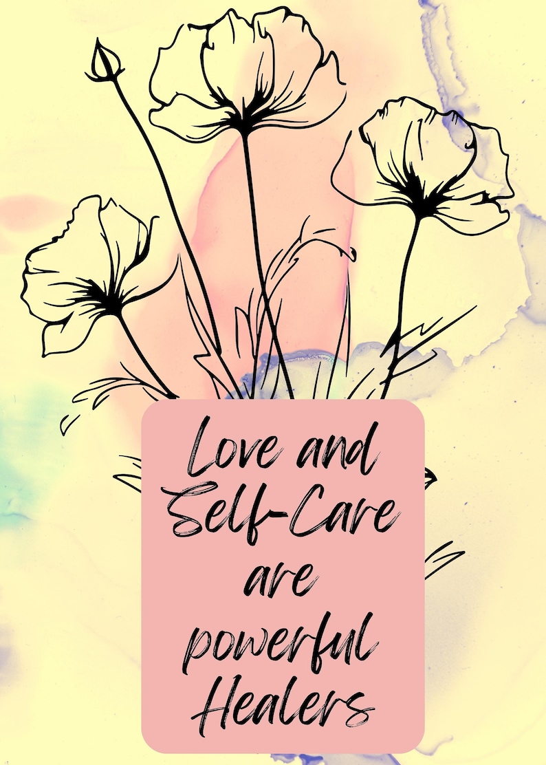 Caregiver Affirmation 4 Mini Posters Digital Download Caregiver ...