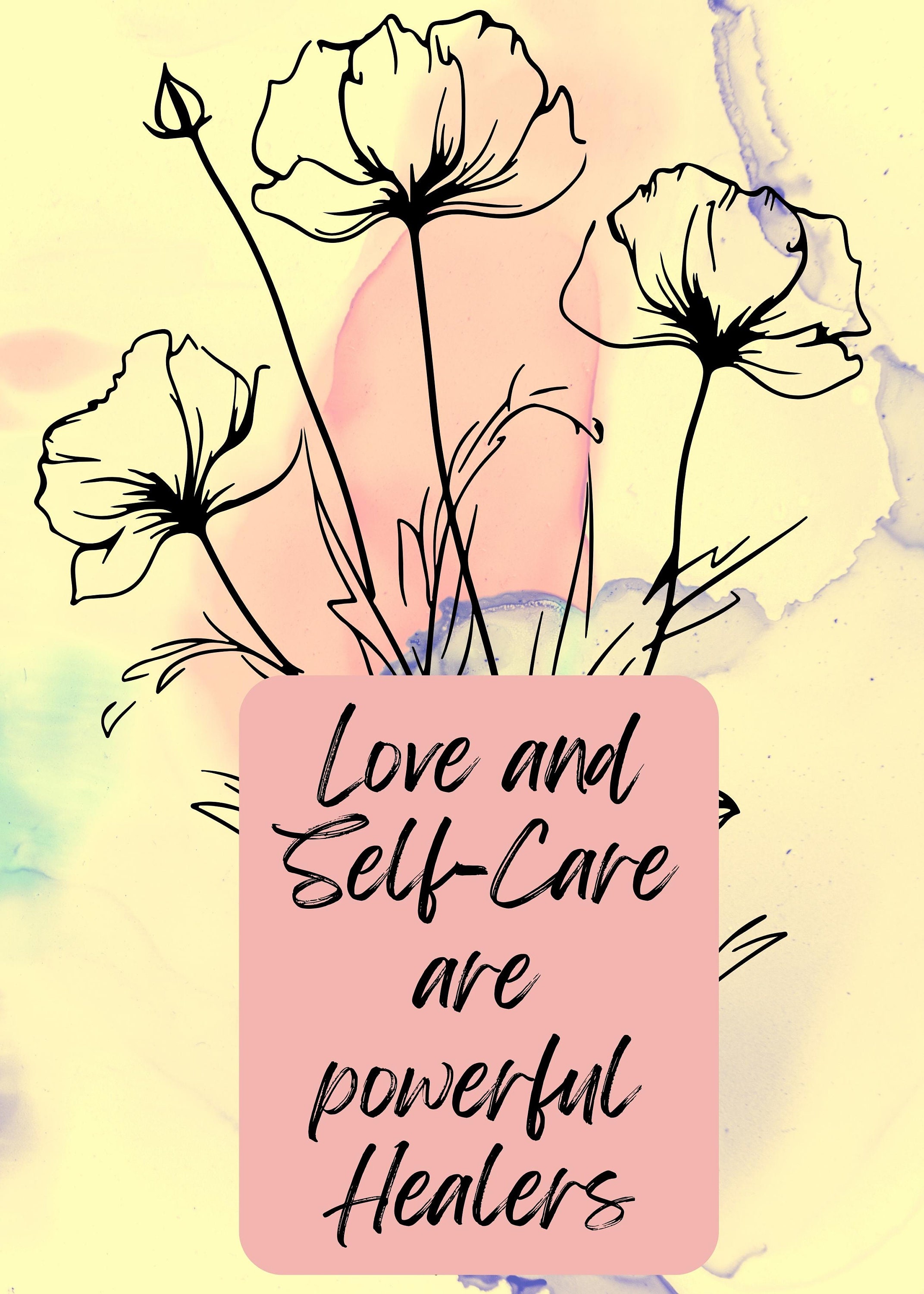 Caregiver Affirmation 4 Mini Posters, Digital Download, Caregiver ...