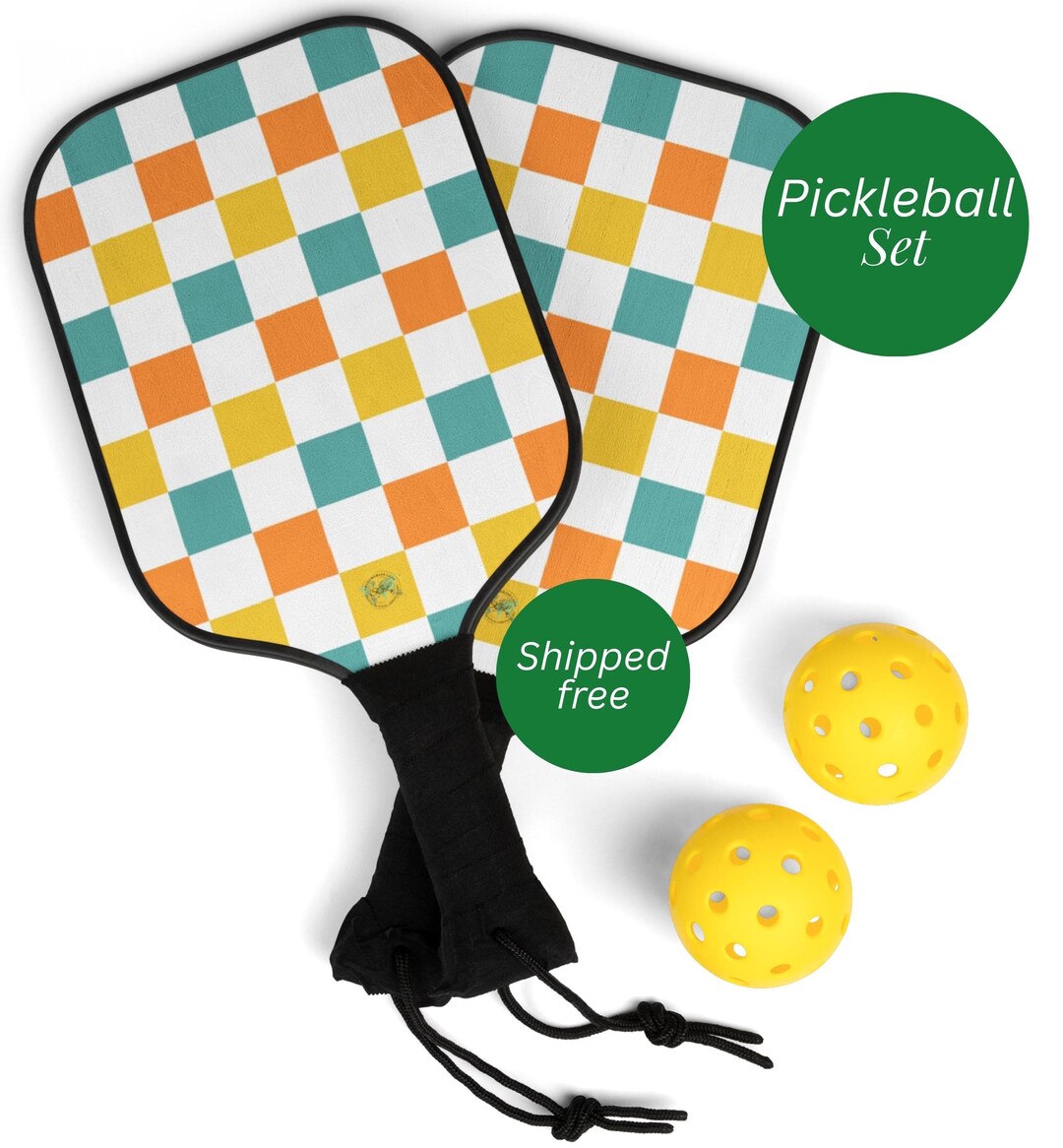 Pickleball Game Set Pickleball Paddles Pickleball Gift Colorful Sport ...
