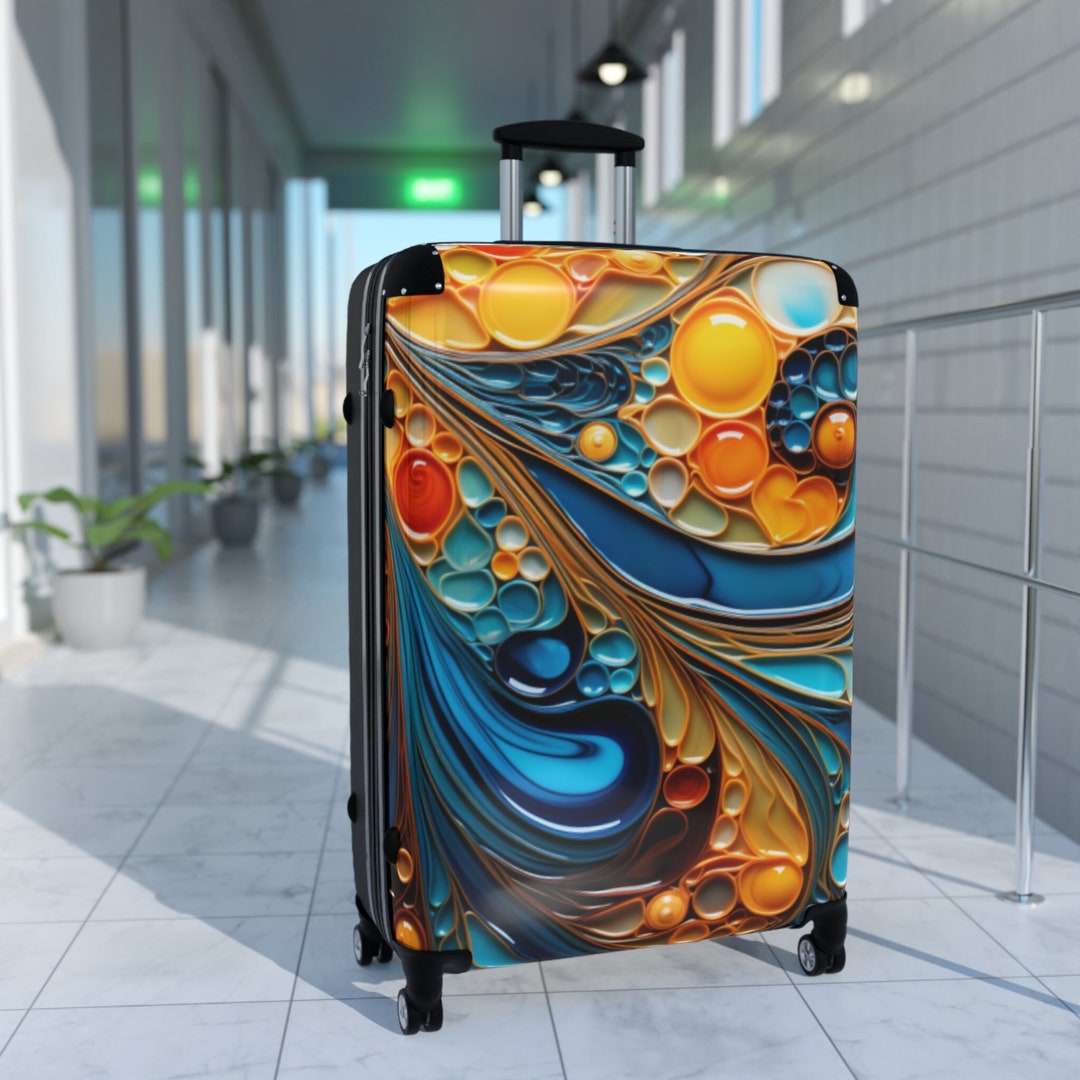 Zentangle Rolling Luggage Set, Stylish Design Carry-on/checked Bags ...