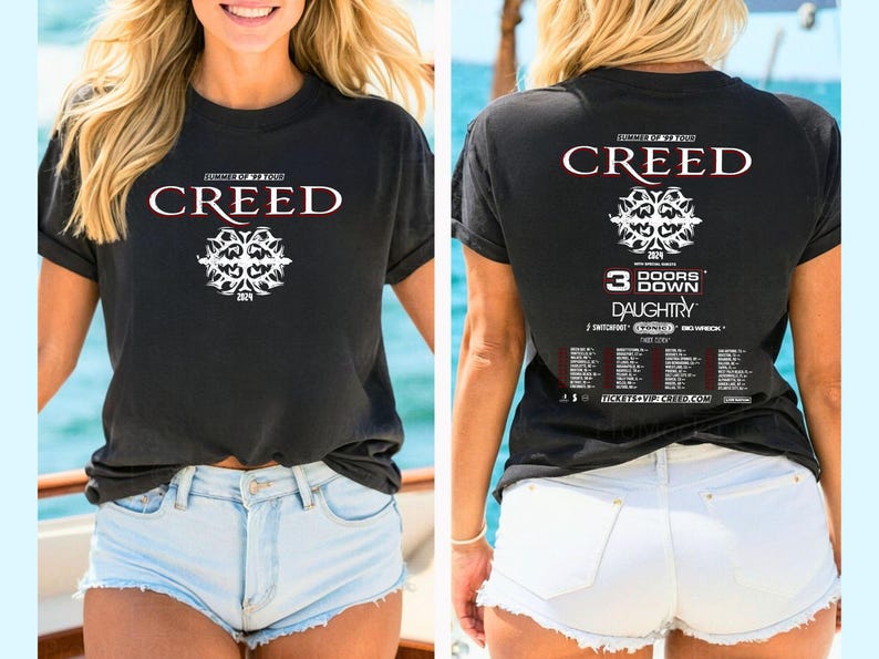 Creed Band 2024 Tour Summer of ’99 Tour Shirt, Creed 2024 Concert Merch ...